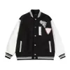 Mens Baseball Uniform Jacket 100% Cotton Single Breasted Letter Pattern ...