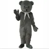 Adult Gray Bear Mascot Costume Suit Cotton Unisex Halloween Party ...