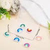 Silicone Beads Rainbow Shape Double Sided Soft Spacer Chunky Beads for ...