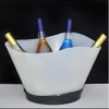 LED Ice Bucket Boat - Illuminated Drink Cooler, Wine Stand, Beer Holder ...