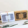 Kraft Paper Gift Box With Window Lightweight Cardboard Treat Boxes For ...