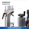 ZONESUN Manual Bottle Capping Machine Screw Top for Glass Dropper Juice Bottles Conveyor Line ...