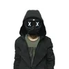 LED Half Face Halloween Bike Mask With Glowing Eyes DIY Eyewear For DJ ...