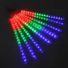 Outdoor Christmas Tree Decor Solar Meteor Shower Lights 8 Tubes, 192 ...