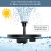 Garden Decorations Mini Solar Water Fountain Outdoor Floating Waterfall ...