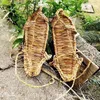 Traditional Handmade Woven Straw Slippers: Funny Nostalgic Summer Retro ...