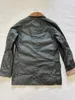 Mens Bar Ashby Waxed Midi Jacket with Belt Closure and Hood, 100% ...