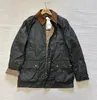 Mens Bar Ashby Waxed Midi Jacket with Belt Closure and Hood, 100% ...