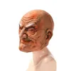 Halloween Party Horror Old Man Latex Mask Stage Performance Human Face ...