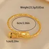Bangle Fashion Dubai Gold Bracelet, 21k Plated Luxury Saudi Muslim Cuff ...
