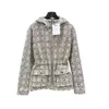 Corduroy Hooded Jacket with Tie Dye Pattern for Autumn Daily Outfit ...