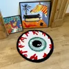 Bursting Eyeball Handmade Tufted Rug Doormat 100% Acrylic Circular ...