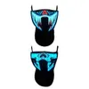 Halloween LED Cold Light Mask Voice-Controlled Music Party Mask Beige ...