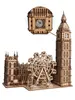 3D Wooden Puzzle Big Ben Model Kit Desktop Clock DIY Building Blocks ...