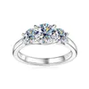 Luxury 925 Sterling Silver Ring for Women, 2/3/5CT Moissanite Ring ...