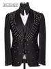 Men's Tailored Luxury Suit Jacket, XXS-7XL, One Button Shawl Neck ...