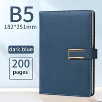 Wholesale PU Leather A5/B5 Journal 4 Line Notebook With Magnetic ...