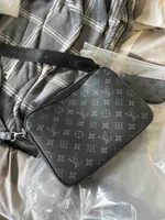 Luxury Trio Leather Designer Bags For Men And Women Set Of 3 Black ...