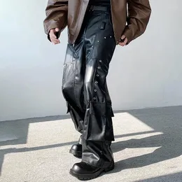 DHgate.com:Mens Leather Pants, Rivet PU Straight Trousers DHgate.com:Mens Leather Pants, Rivet PU Straight Trousers