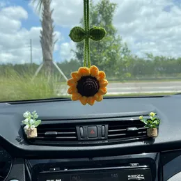Sunflower rear view mirror charm store