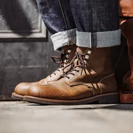 DHgate.com:Crafted Vintage Cow Leather Mens Ankle Boots DHgate.com:Crafted Vintage Cow Leather Mens Ankle Boots