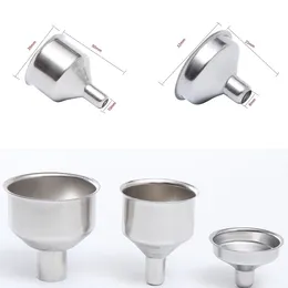 Mini Stainless Steel Funnel Set - Small Metal Funnel for Kitchen, Hip ...