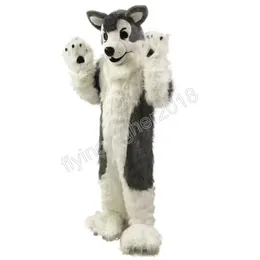 Simulation Gray Wolf Mascot Costume Adult Size Cartoon Anime Theme ...