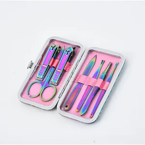 Get Salon-Quality Nails at Home with Rainbow Shiny Color Manicure Set