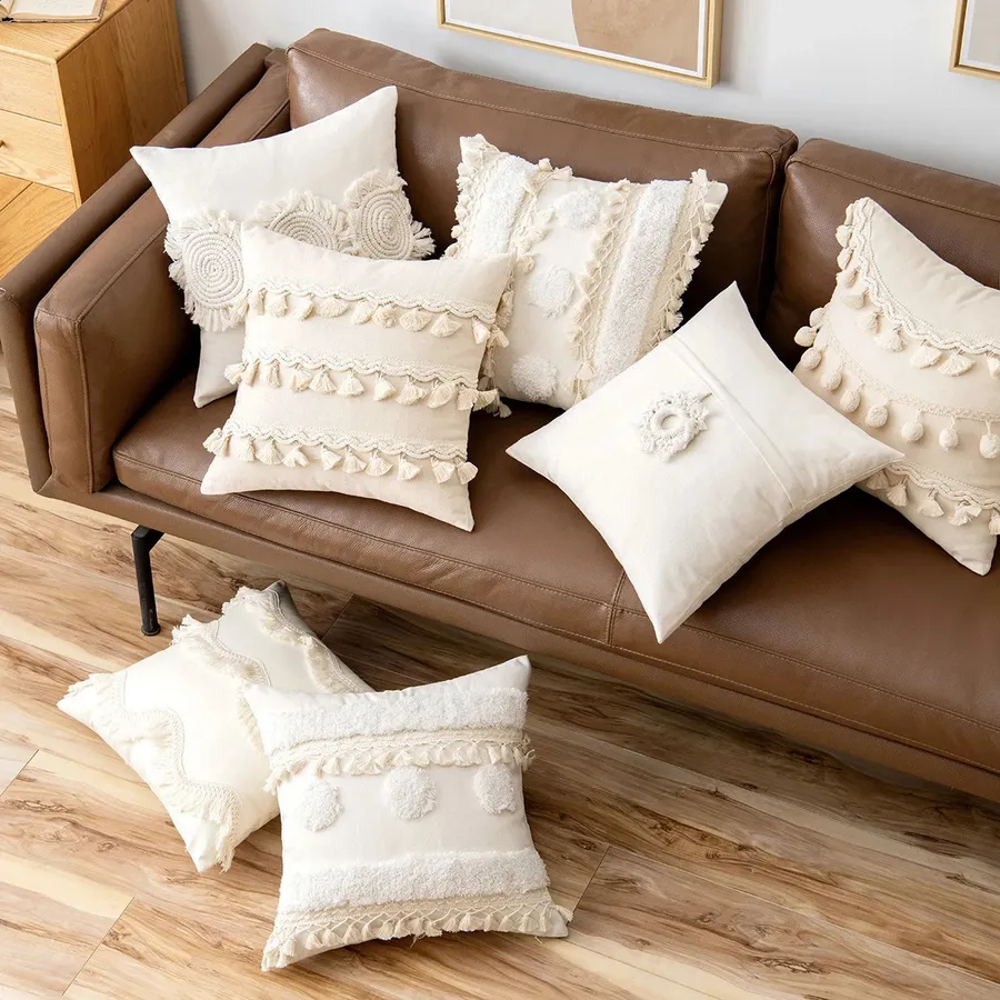 Are pink throw pillows going out of style? Or are neutral pillow cases ...