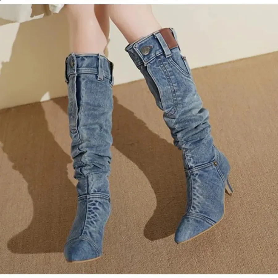 Denim vs Suede Stiletto Boots: Does the Material Really Matter? - Smart ...
