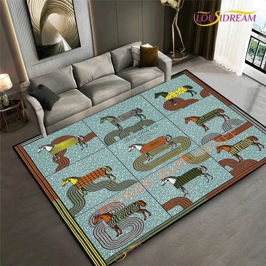 Horse pattern vs geometric rug: Which style lasts longer? - Smart ...