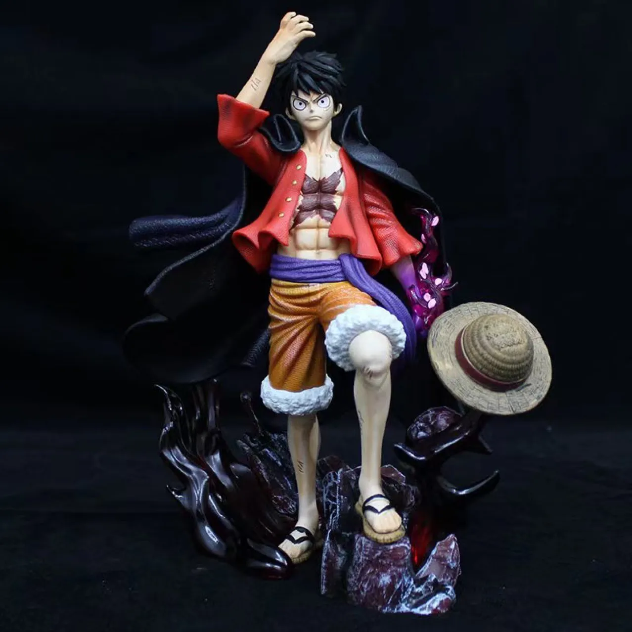 GK Four Emperors Luffy Double Head Statue, Standing... From Jersey ...