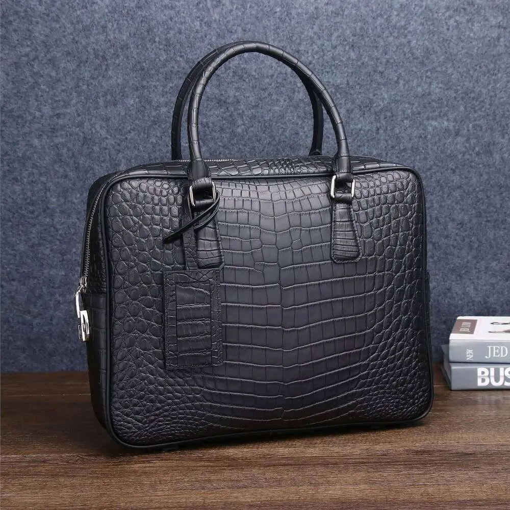 Brand New Alligator Genuine Leather Men's Laptop Non Leather Briefcase ...