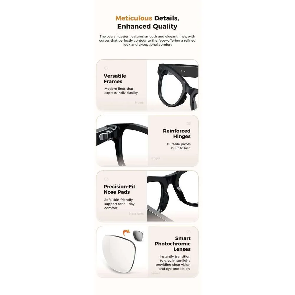 2026 Smart AI Vision Express Glasses With 1080P HD Camera, Ultra ...