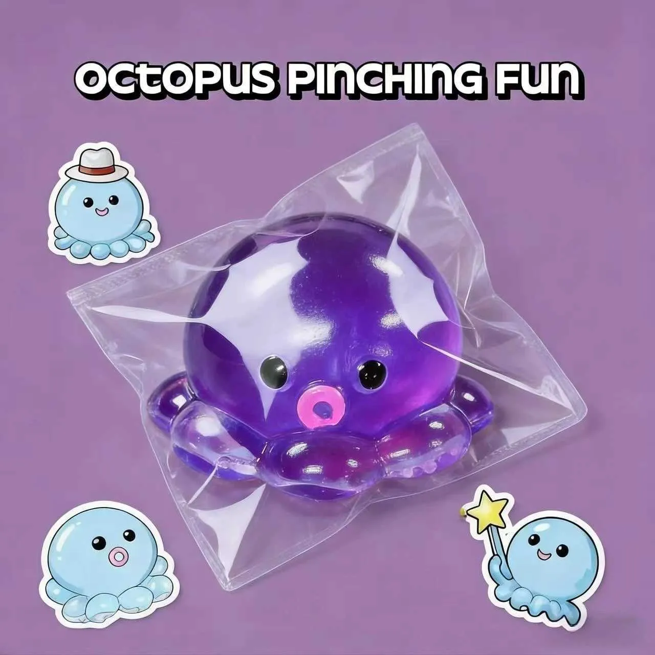 Interactive Slow Rebound Tabba Bubble Squid Kawaii... From Ludmila08 ...