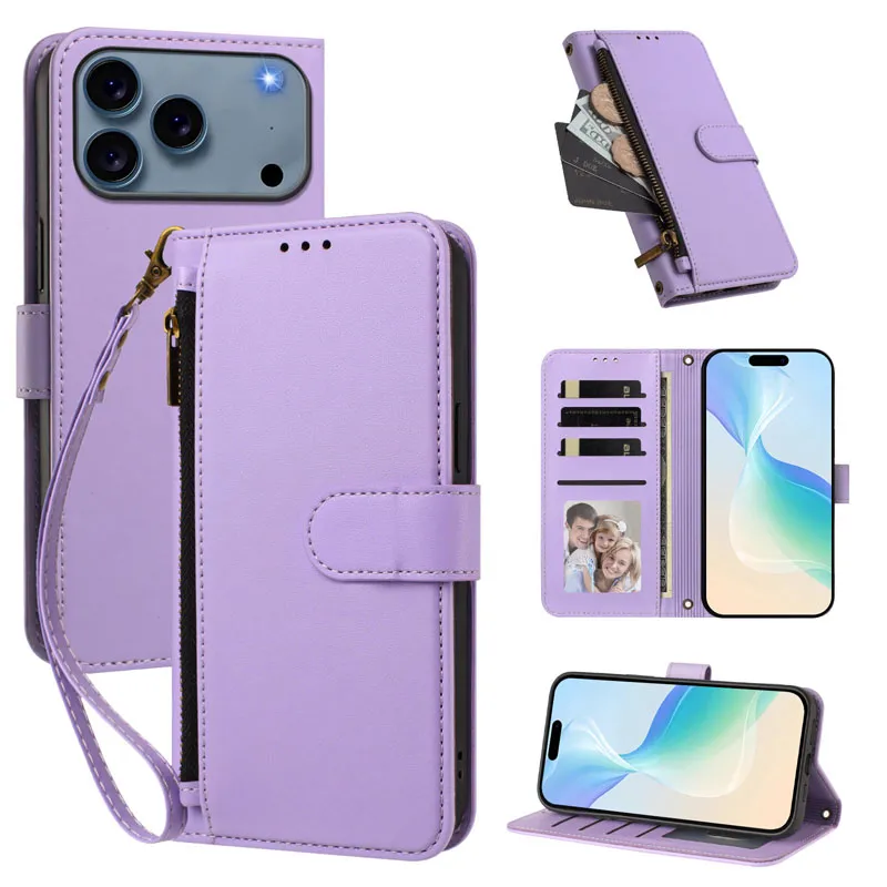 17E Multifunctional Zipper PU Leather Wallet Case For... From Casestore ...