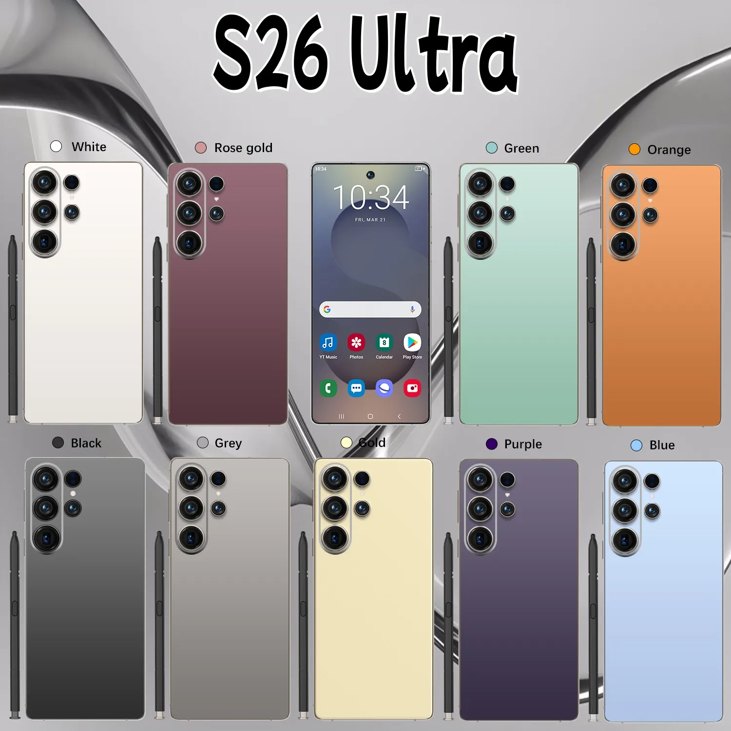 Samsung S26 Ultra 5G New Smartphone 2022 Snapdragon 8 Elite 12core, 6.9 ...