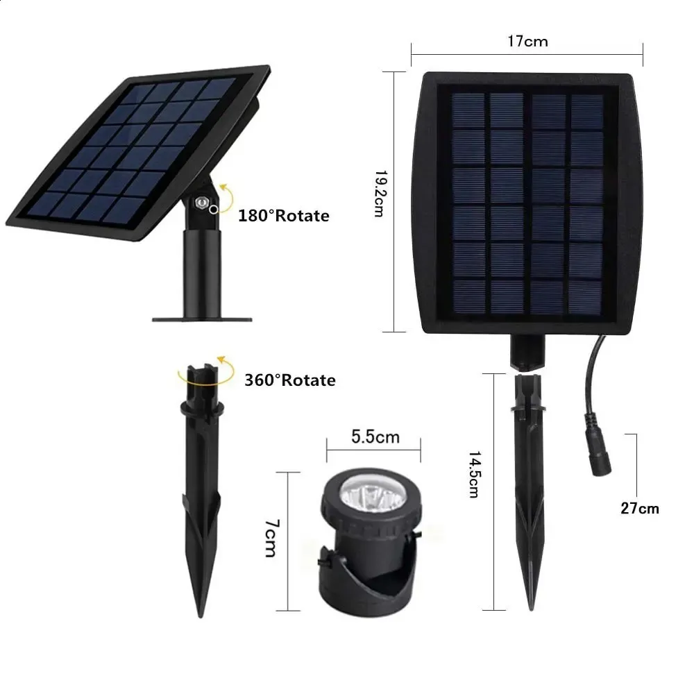 IP68 Waterproof LED Solar Pond Solar Spotlights For... From Homehaven ...