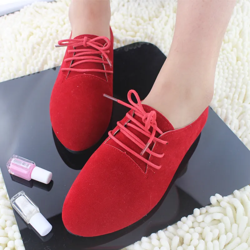 Comfortable Women's Flats - Stylish Bow Accent, Soft Flock Loafers ...