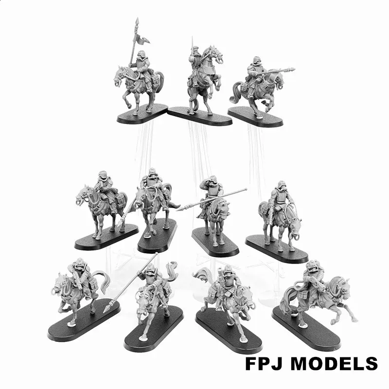 Miniature 28mm Guard Cavalry Game Tabletop Figure Kit Unpainted Resin ...