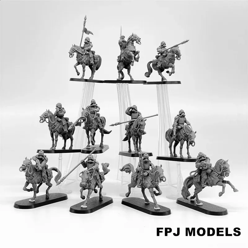 Miniature 28mm Guard Cavalry Game Tabletop Figure Kit Unpainted Resin ...