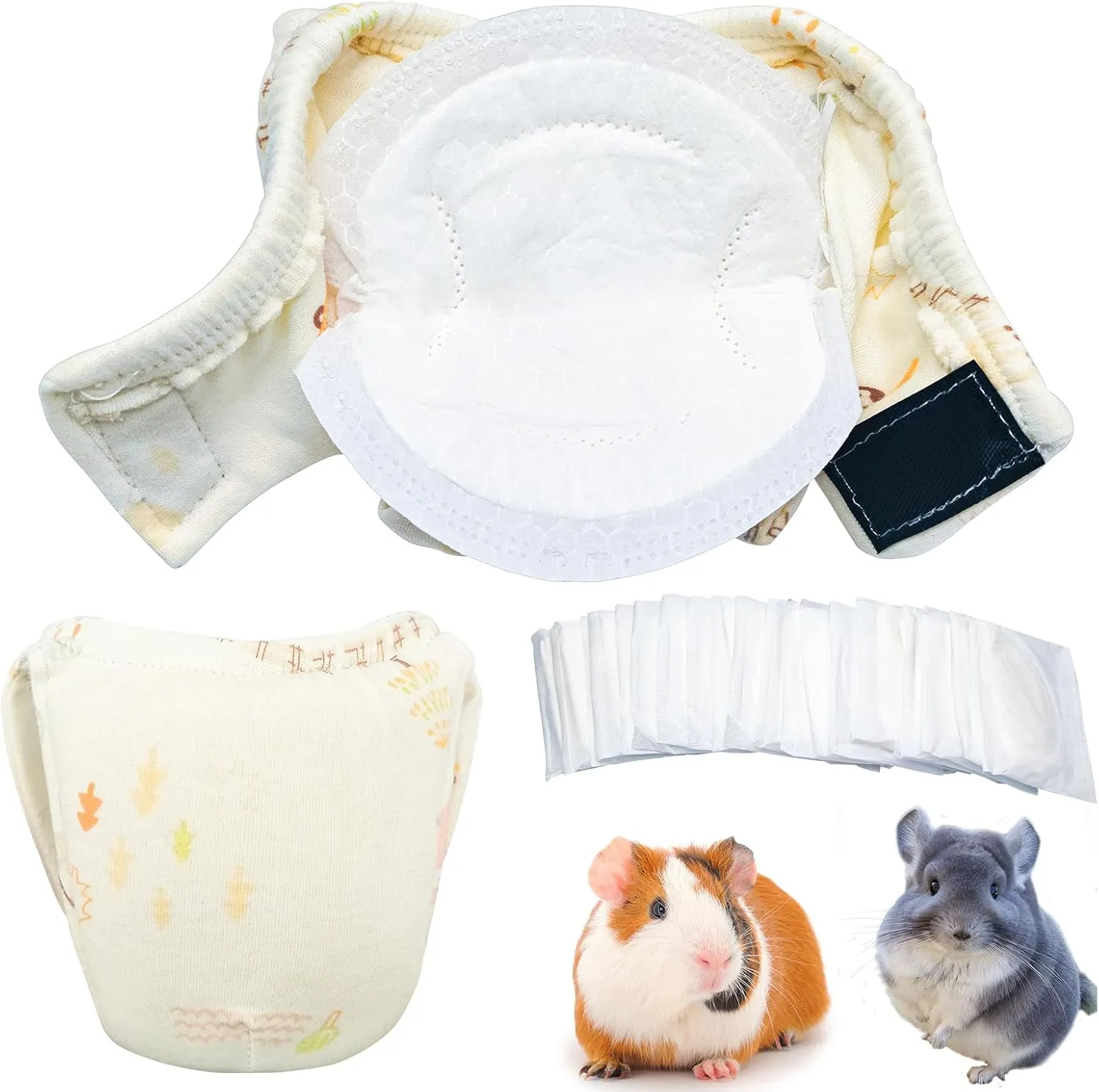 DHgate.com:Reusable Guinea Pig Diapers - 2 Pack, Washable, Velcro ...