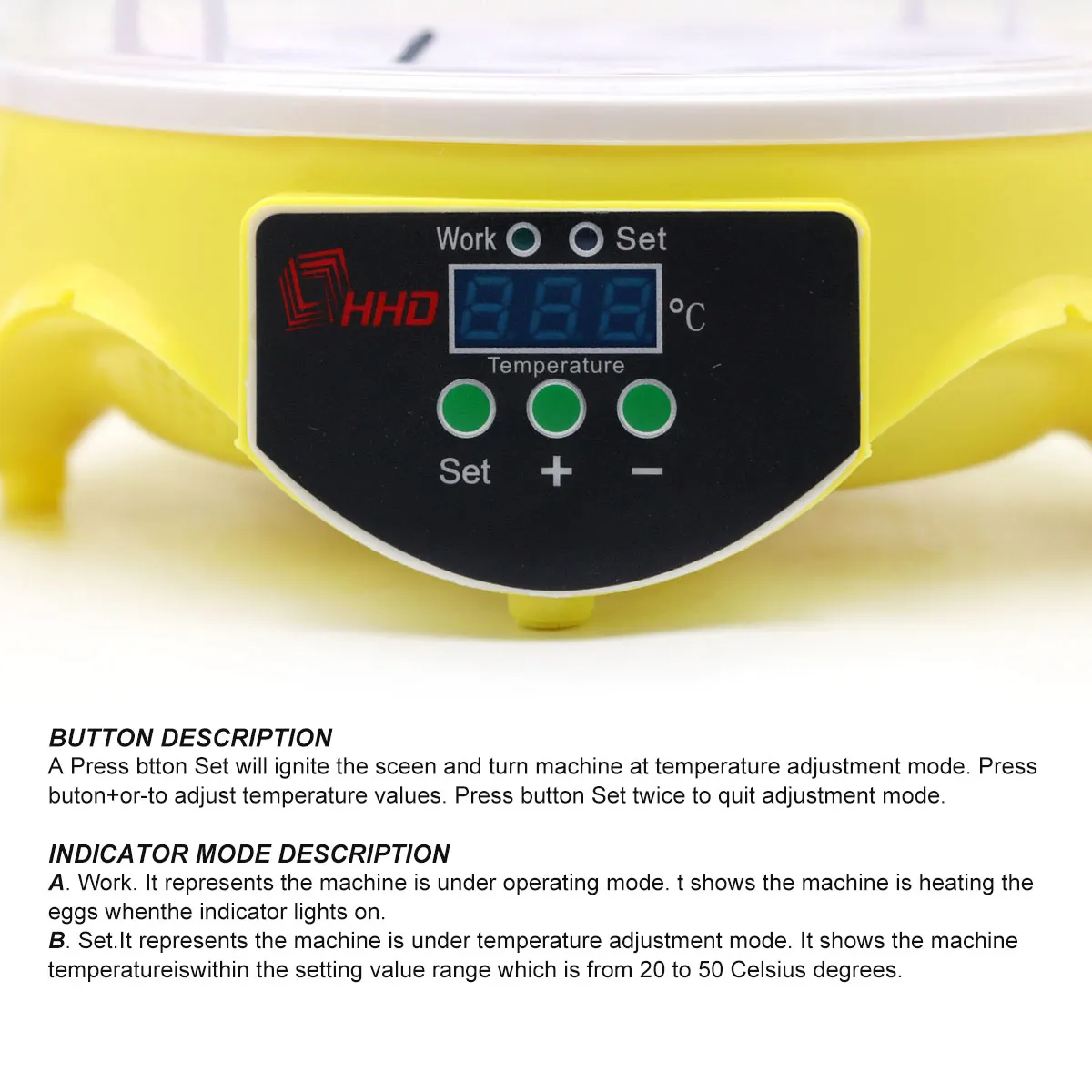 Mini 7 Egg Incubator Poultry Incubator Brooder Digital Temperature Farm ...