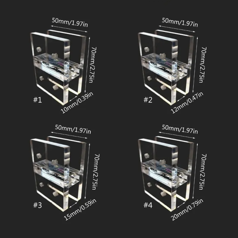 Acrylic Aquarium Lid Clips - Secure Fish Tank Cover Holders, Anti ...