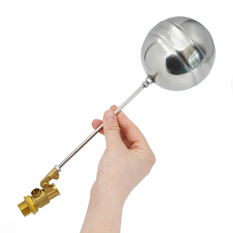 1/2 3/4 1 Brass Float Valve Cold And Hot Water Tank Floating Ball Valve ...