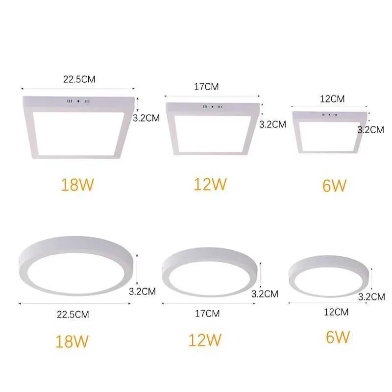 1 LED Surface Mounted Tube Light Square Circular... From Urban ...