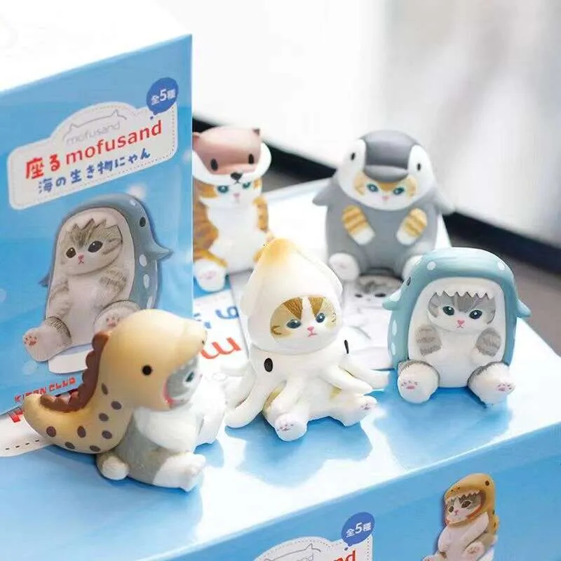 Mofusand Box Shark Cat Figure Toys Cos Marine... From 12,52 € | DHgate