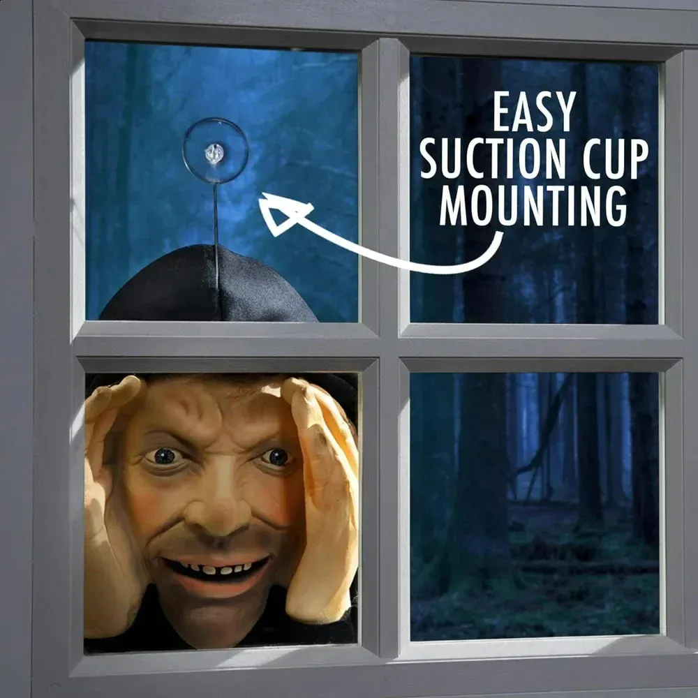 Scary Peeper Freak Halloween Decoration Clown Indoor And Outdoor Window ...