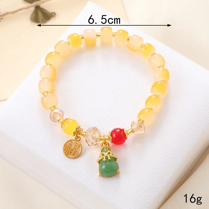 Candy Colored Glass Bead Bracelet Fashionable Versatile Jewelry Gift ...