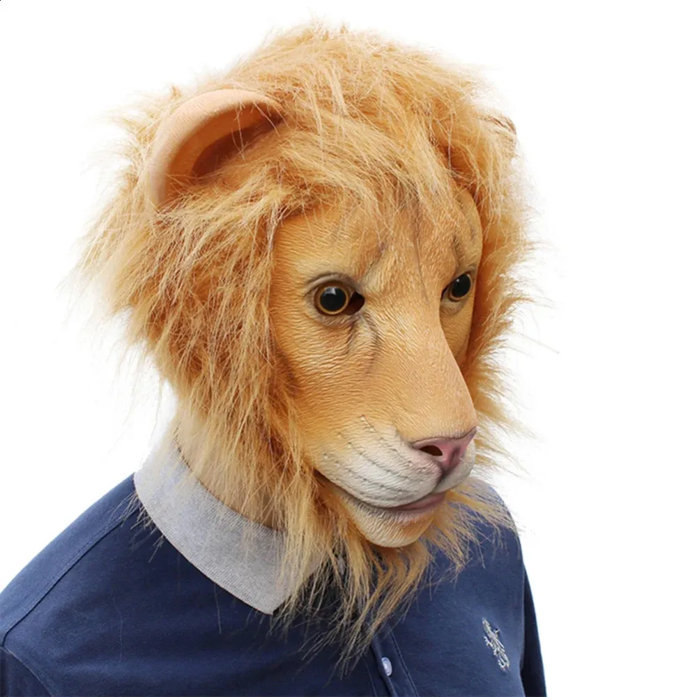 Lion Head Latex Monkey Face Mask For Halloween, Christmas, Clubbing ...